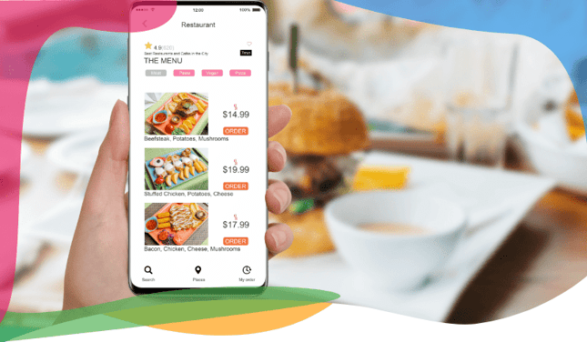 Restaurant online ordering system with mobile apps